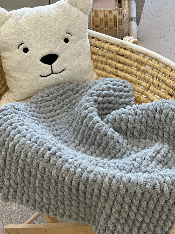 Háčkované puffy deky - Hnízdečka od Barunky